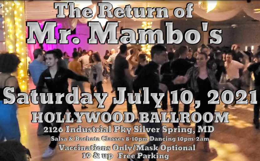 Mr. Mambo's is back! Salsa & more! – Hollywood Ballroom Dance Center